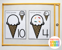 Ice Cream Shape Playdough Mats - Homeschool Share