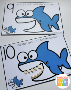 Shark Math Mats - Homeschool Share