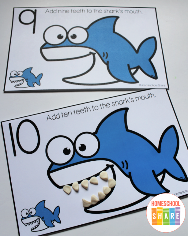 Shark Math Mats - Homeschool Share