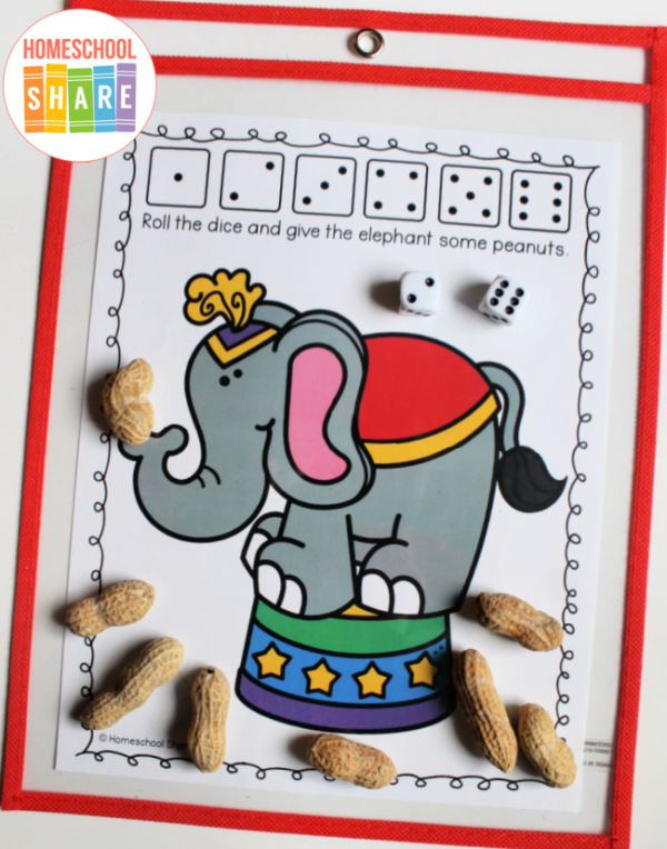 Elephant Math Mat - Homeschool Share