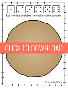 Cookie Math Mat - Homeschool Share