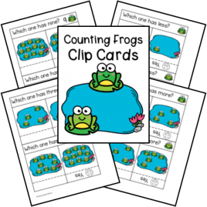 Frogs Count and Clip Cards - Homeschool Share