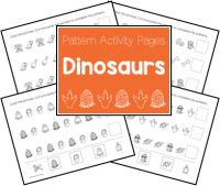 Dinosaur Pattern Activity Pages – Homeschool Share