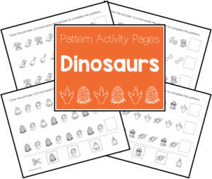 Dinosaur Pattern Activity Pages – Homeschool Share