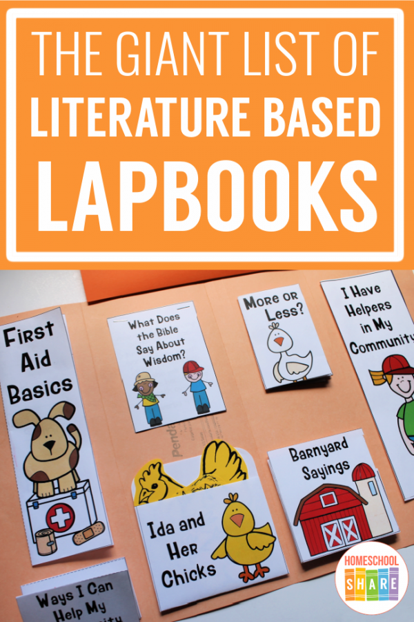 The Giant List of Literature Based Lapbooks - Homeschool Share