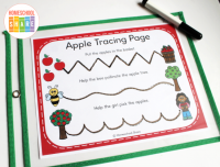 Apples Tracing Pages - Homeschool Share