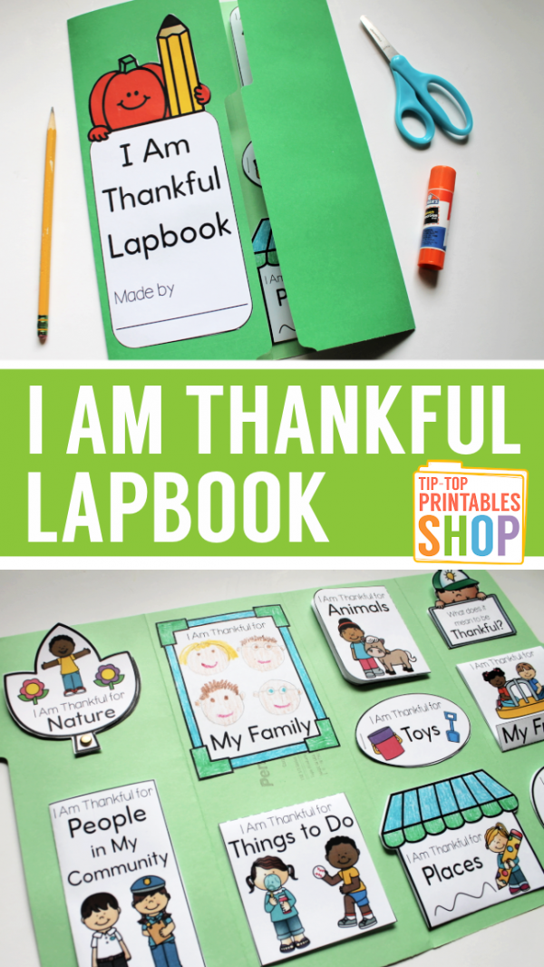 I Am Thankful Lapbook - Homeschool Share