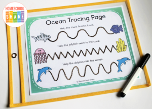 Ocean Tracing Pages - Homeschool Share