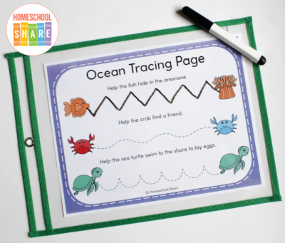 Ocean Tracing Pages - Homeschool Share