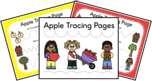 Apples Tracing Pages - Homeschool Share