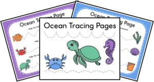 Ocean Tracing Pages - Homeschool Share
