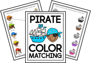 Pirate Color Matching Activity Printable - Homeschool Share