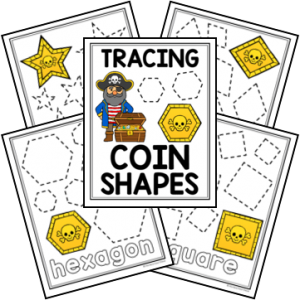 Free Pirate Shapes Tracing Worksheets - Homeschool Share