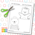 Bear Cutting Practice Pages - Homeschool Share