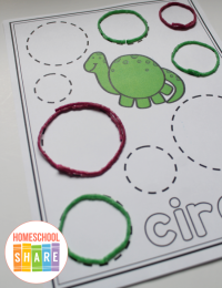 Free Dinosaur Shapes Tracing Worksheets - Homeschool Share