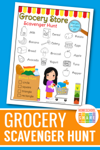 Free Grocery Store Scavenger Hunt - Homeschool Share