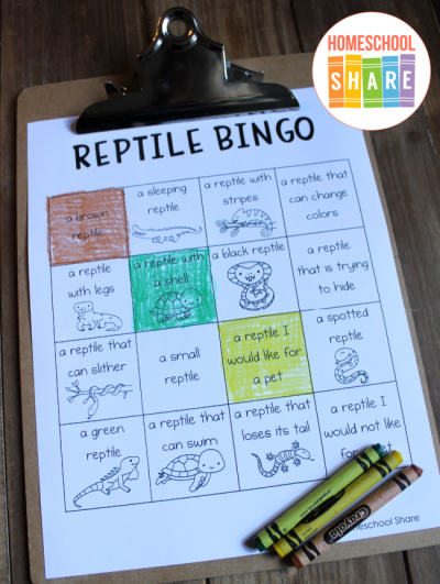Reptile Printables for Preschool - Homeschool Share