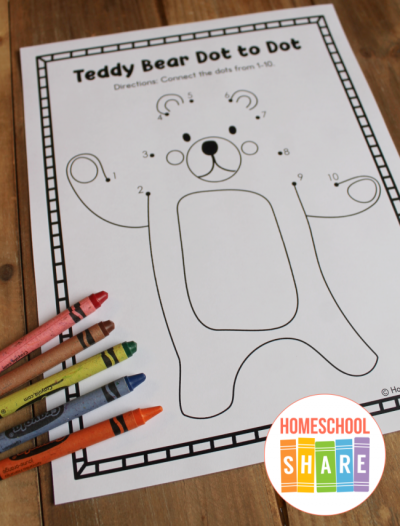 Free Printable Teddy Bear Activities for Preschool - Homeschool Share