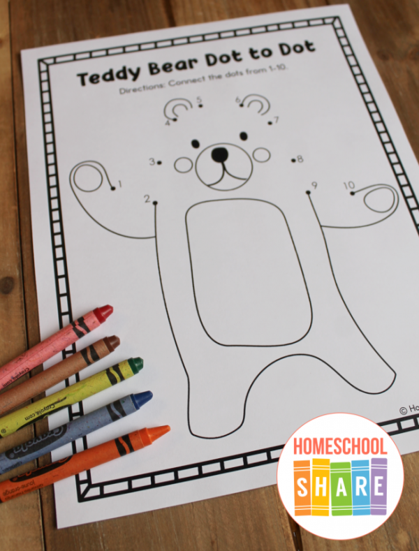 Free Printable Teddy Bear Activities for Preschool - Homeschool Share