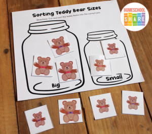 Free Printable Teddy Bear Activities for Preschool - Homeschool Share