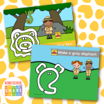 Free Zoo Playdough Mats - Homeschool Share