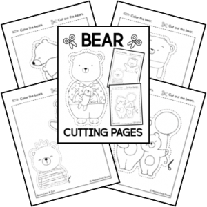 Bear Cutting Practice Pages - Homeschool Share