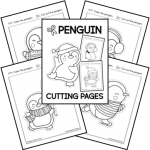 Penguin Cutting Practice Pages - Homeschool Share