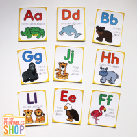 Animal Alphabet Exercise Cards - Homeschool Share