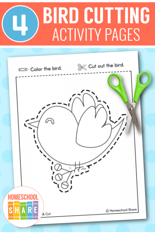 Bird Cutting Practice Pages - Homeschool Share