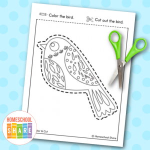 Bird Cutting Practice Pages - Homeschool Share