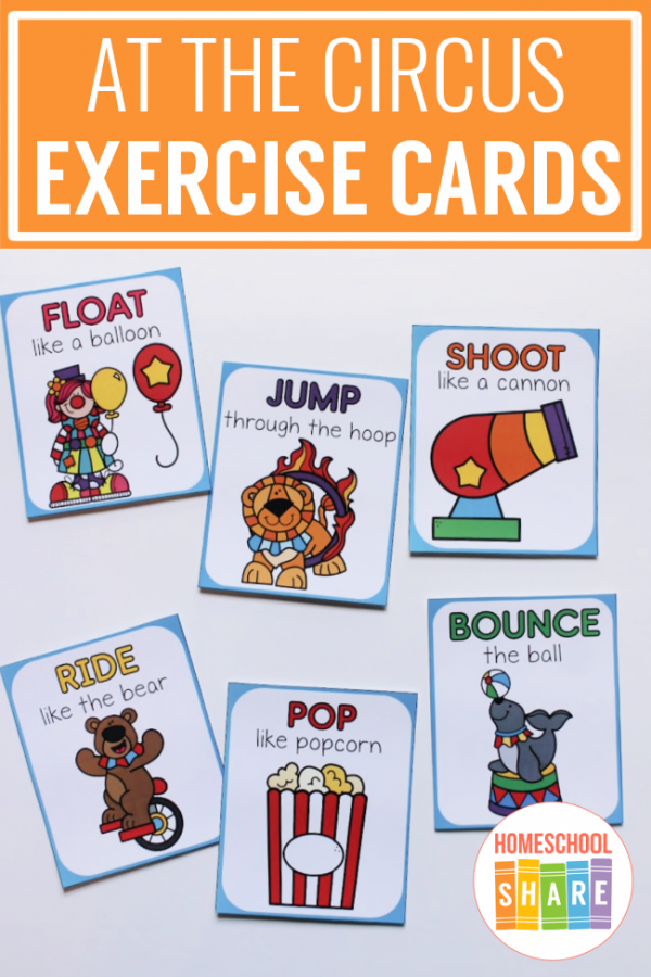 Circus Exercise Cards - Homeschool Share