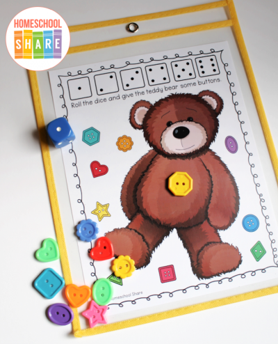 Teddy Bear Math Mat - Homeschool Share
