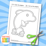 Ocean Cutting Practice Pages - Homeschool Share