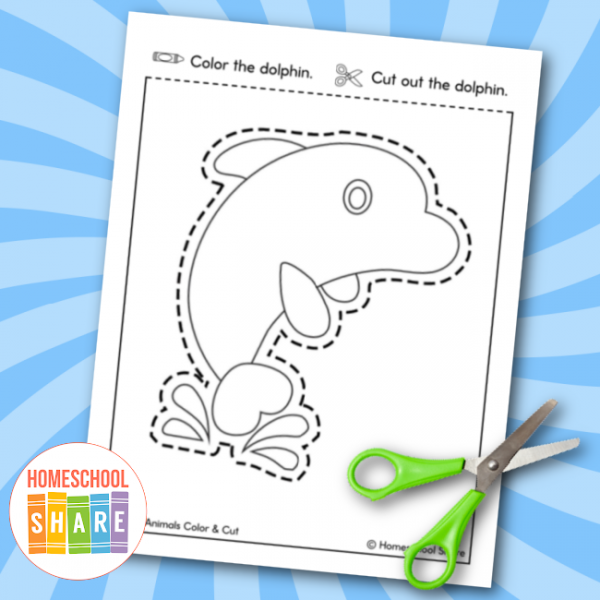Ocean Cutting Practice Pages - Homeschool Share