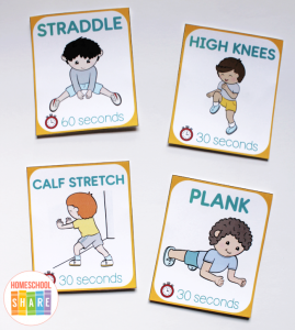 Free Printable Exercise Flashcards - Homeschool Share