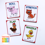 Free Farm Animal Movement Cards - Homeschool Share