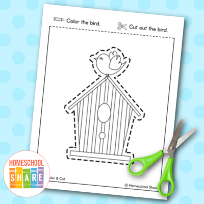 Bird Cutting Practice Pages - Homeschool Share