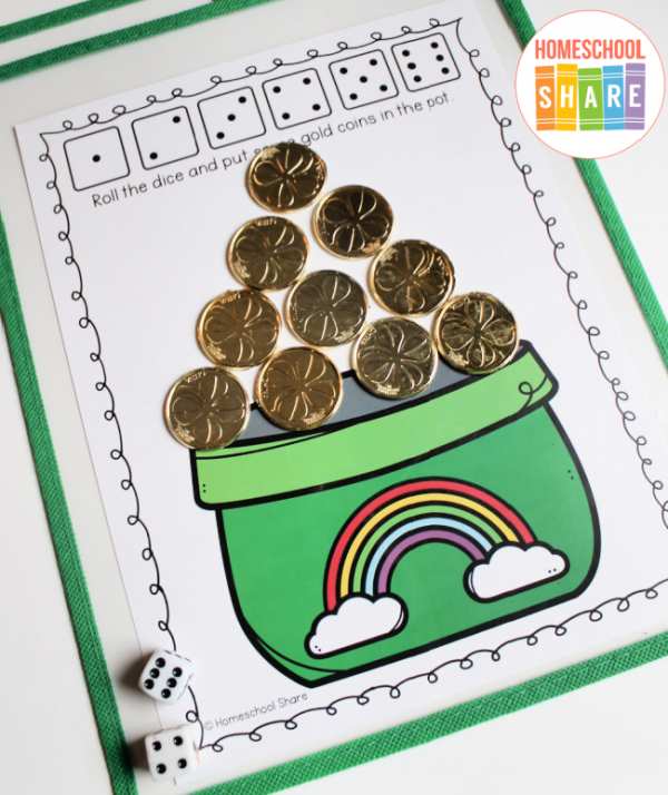 Free Saint Patrick's Day Counting Printable - Homeschool Share
