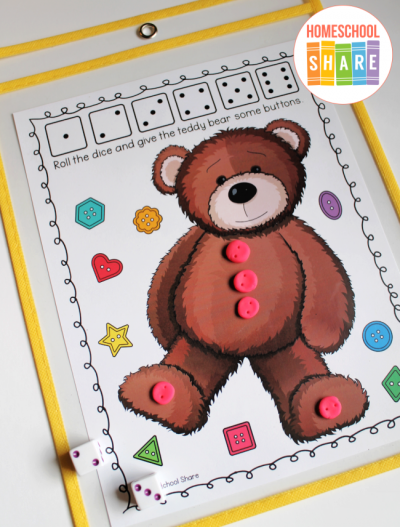 Teddy Bear Math Mat - Homeschool Share