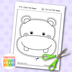 Zoo Animal Cutting Practice Pages - Homeschool Share