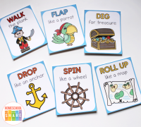 Pirate Exercise Cards - Homeschool Share