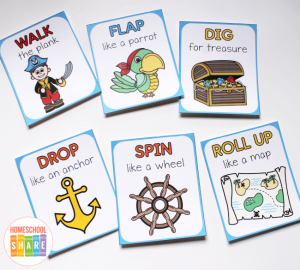 Exercise Cards for Kids - Homeschool Share