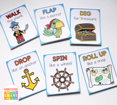 Exercise Cards for Kids - Homeschool Share