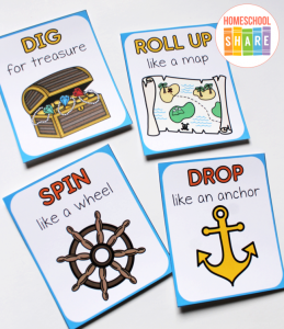 Pirate Exercise Cards - Homeschool Share