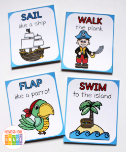 Pirate Exercise Cards - Homeschool Share