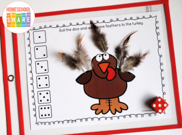 Turkey Math Mat - Homeschool Share