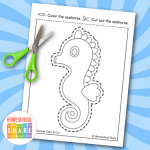 Ocean Cutting Practice Pages - Homeschool Share