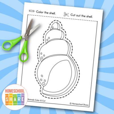 Ocean Cutting Practice Pages - Homeschool Share