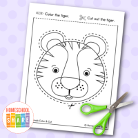 Zoo Animal Cutting Practice Pages - Homeschool Share