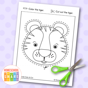 Zoo Animal Cutting Practice Pages - Homeschool Share